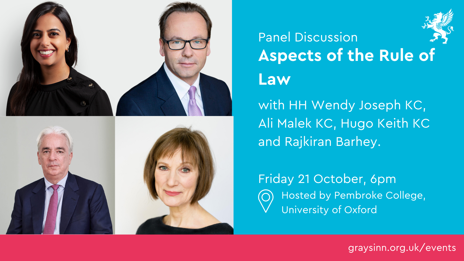 Gray's Inn Panel Discussion: Aspects of the Rule of Law | Pembroke college