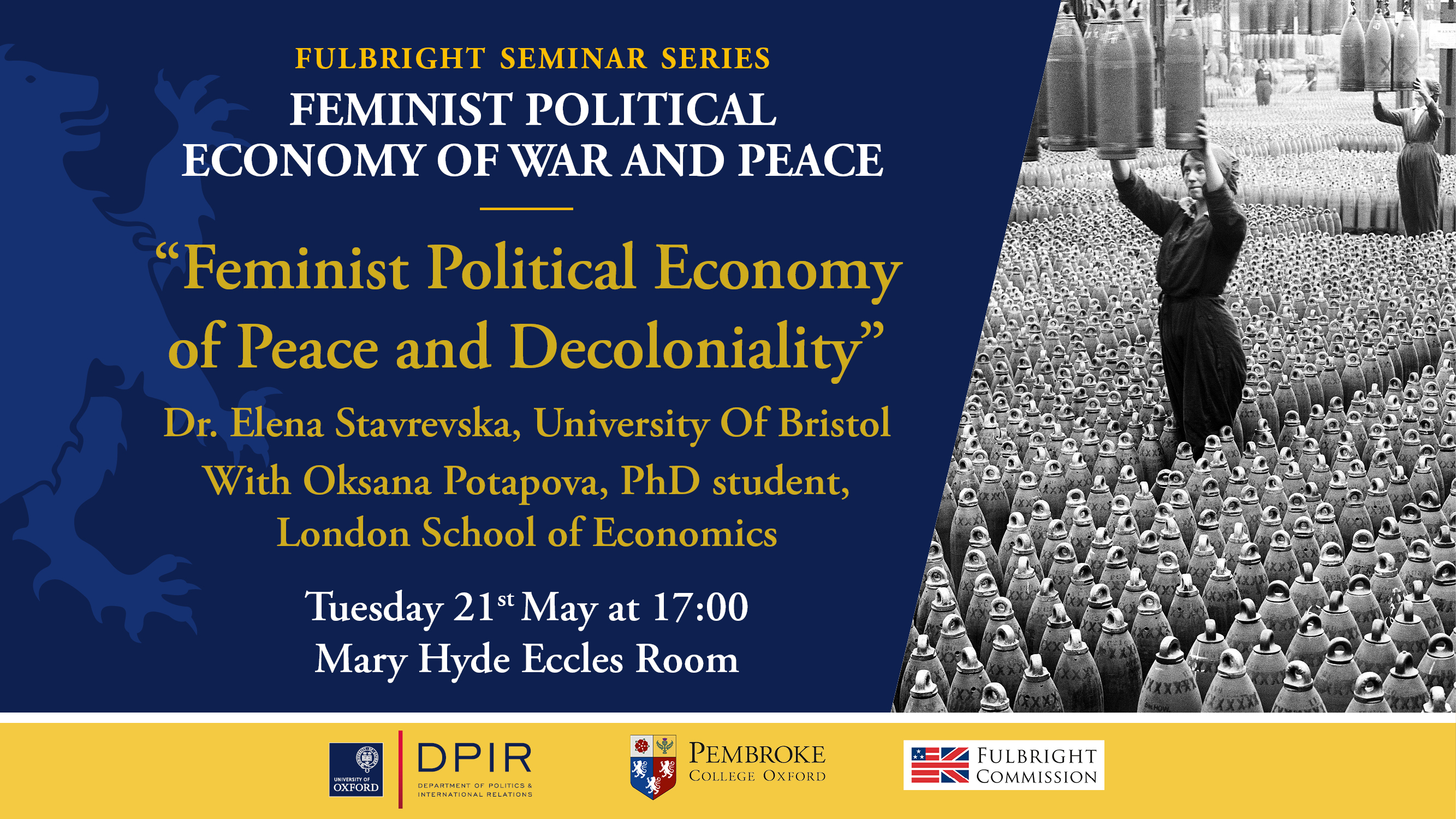 Feminist Political Economy of Peace and Decoloniality (Fulbright ...