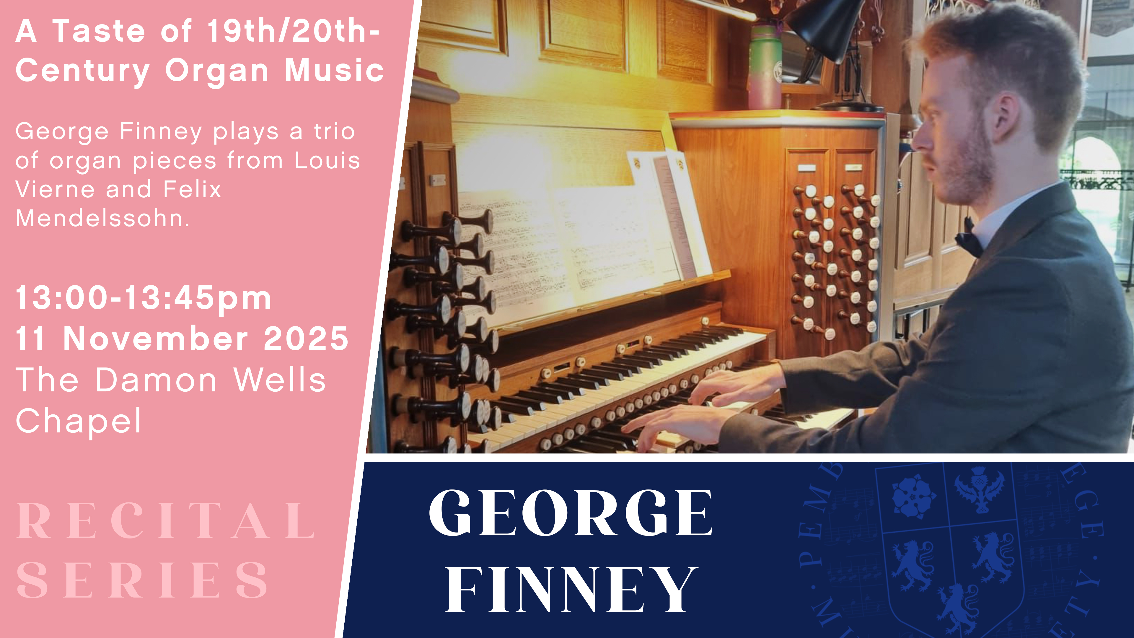 Recital: A Taste of 19th & 20th Century Organ Music with George Finney ...